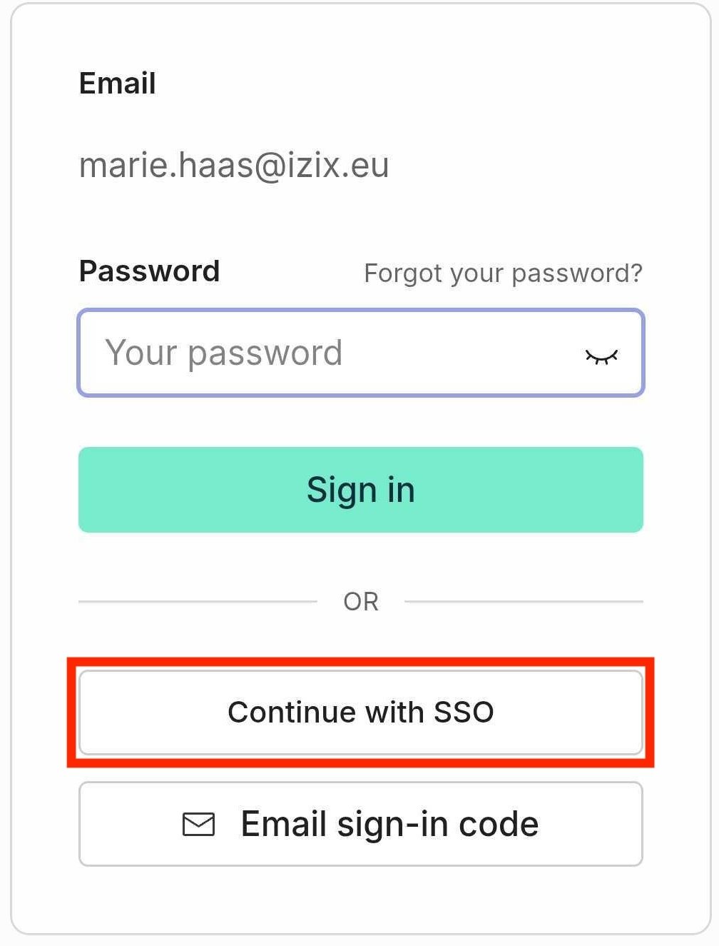 How to log in with Single Sign-on (SSO)?